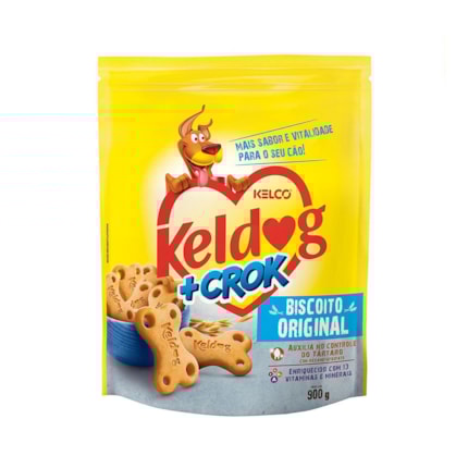 Biscoito Keldog mais Crok Original para Cães 900gr - POLI PET