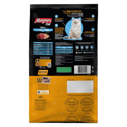 Ração Magnus Cat Premium Gatos Filhotes 1kg Sabor Carne e Frango