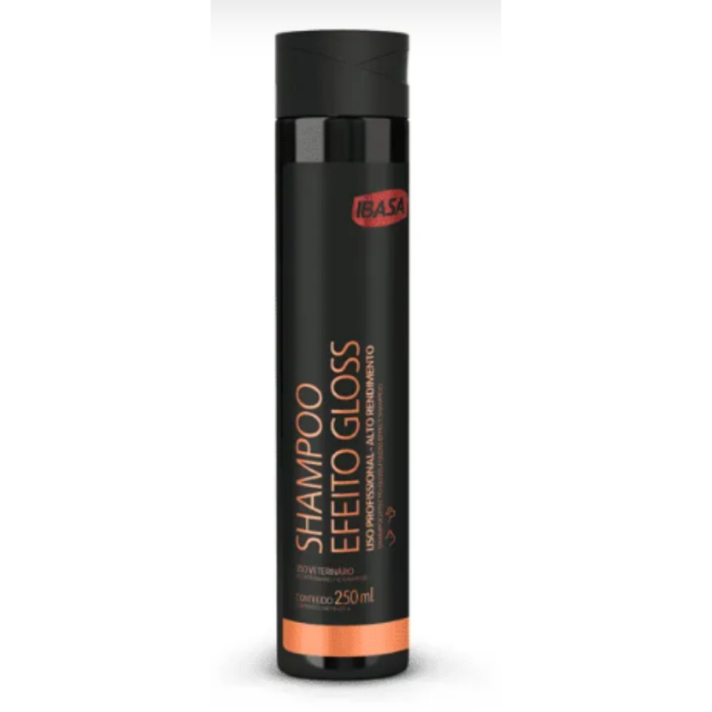 Shampoo Concentrado com efeito Gloss Ibasa para Cachorros e Gatos com 250ml
